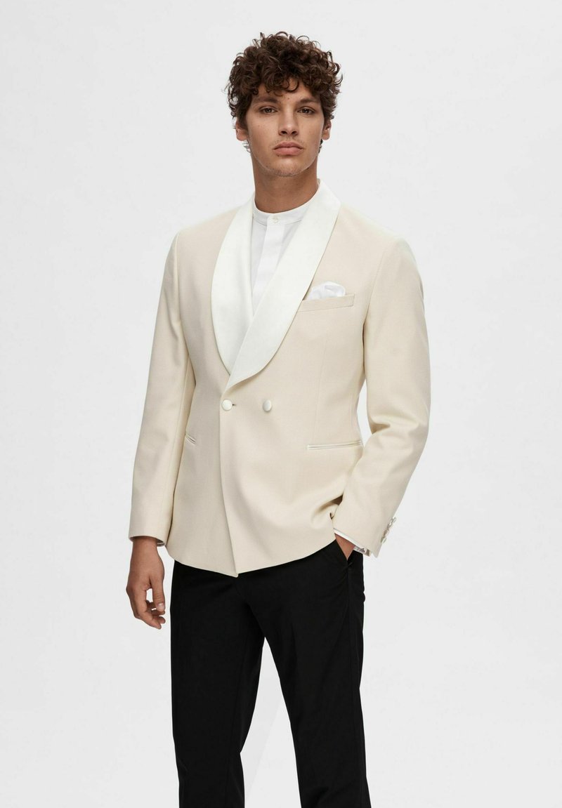 Selected Homme SMOKING - Sakko - oatmeal/beige - Zalando.at