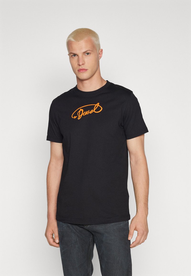 Diesel DIEGOR UNISEX - Print T-shirt - black - Zalando.ie