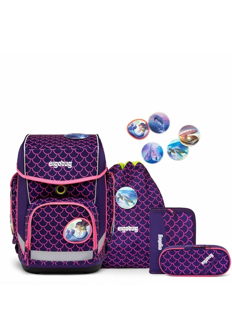 Ergobag CUBO SET 5TLG INKL - School set - perlentauchbär/purple - Zalando.de