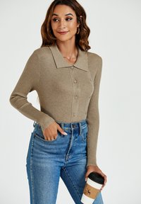 FS Collection MORGAN COLLAR DOUBLE BREASTED STRETCH - Skjortebluser ...