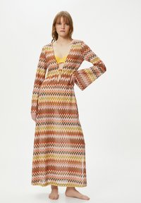 Koton TISSUED BUCKLE DETAIL LONG - Beach accessory - brown - Zalando
