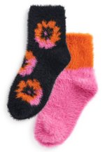 Next FLORAL CROPPED COSY BED SOCKS 2 PACK - Strumpor - navy pink orange ...