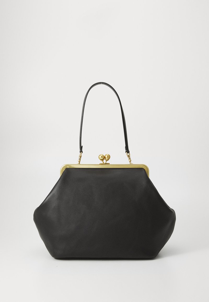 COACH GLOVETANNED LARGE KISSLOCK FRAME BAG - Tote bag - black - Zalando.ie
