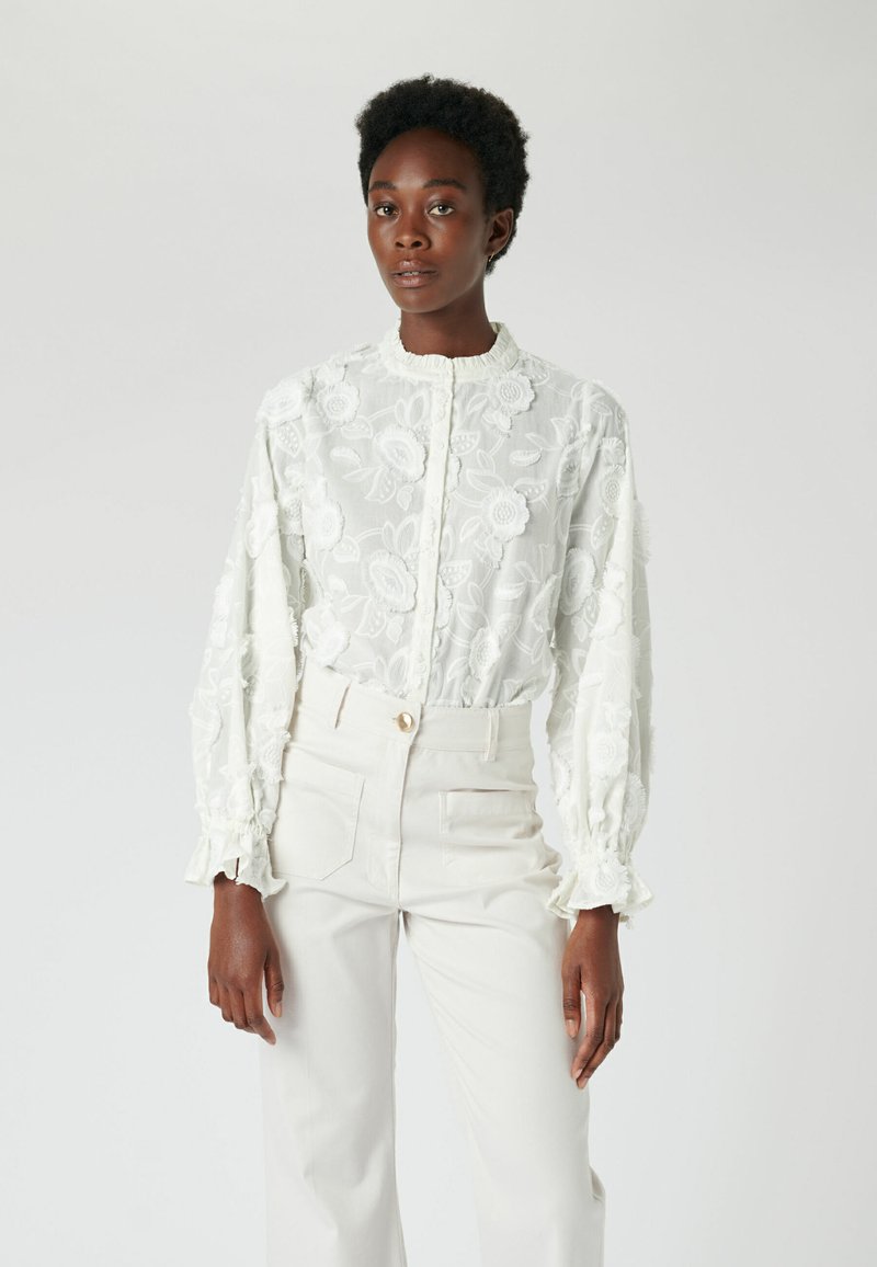 Dea Kudibal JASMINE NS CO - Hemdbluse - natural white/weiß - Zalando.at