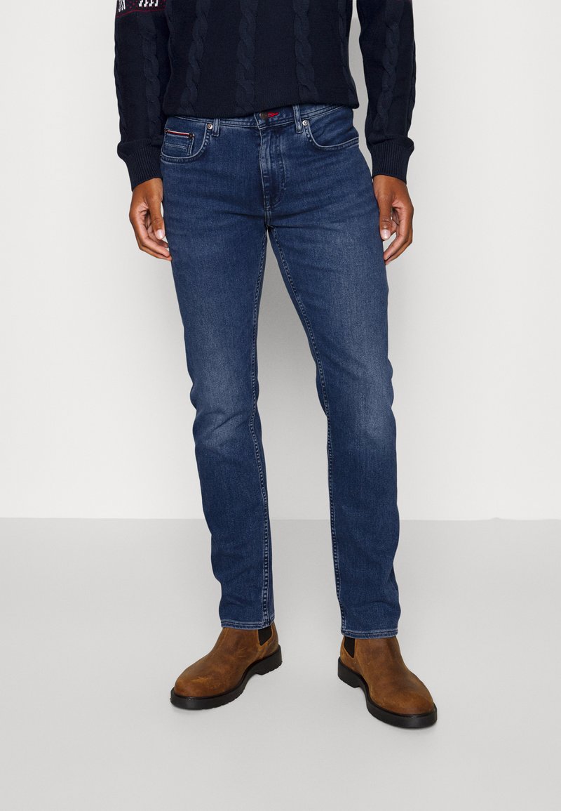 Tommy Hilfiger DENTON ELKINS - Jean droit - elkins indigo/denim bleu ...