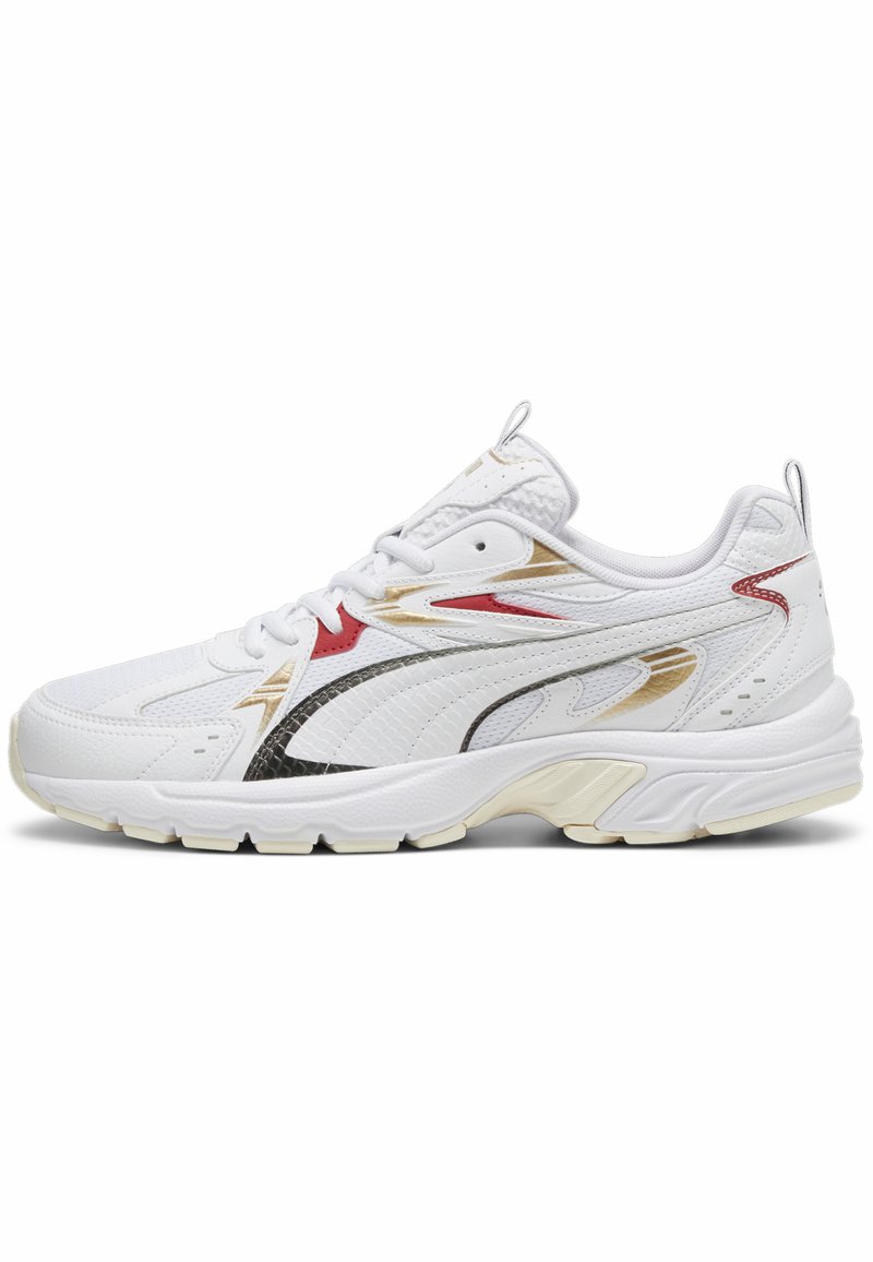 Puma MILENIO TECH DRAGON - Trainers - white black club red gold/white ...