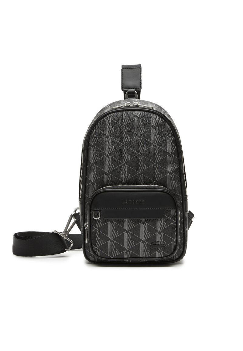Lacoste Umhängetasche - monogram noir gris/schwarz - Zalando.de