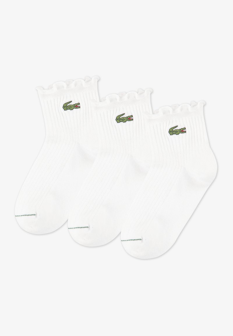 Lacoste RUFFLE QUARTER UNISEX 3 PACK - Socks - blanc/white - Zalando.co.uk