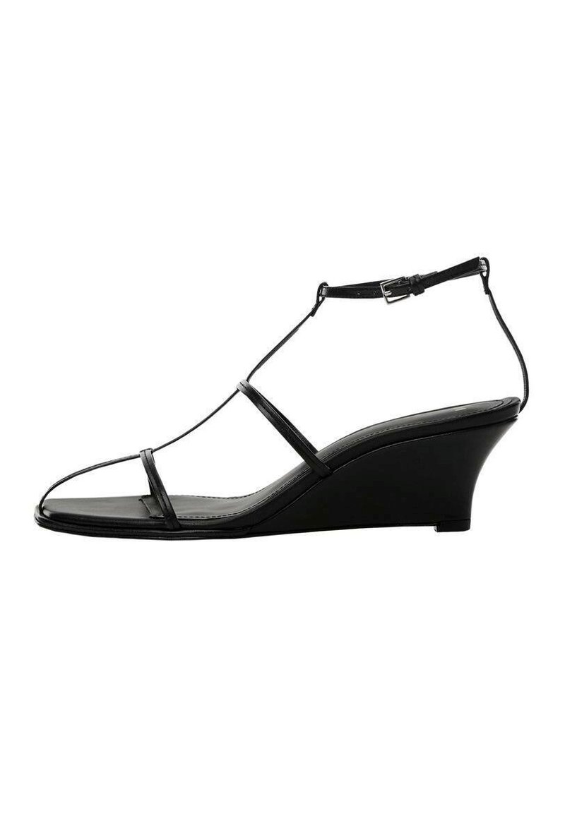 Mango Wedge sandals - noir/black - Zalando.ie