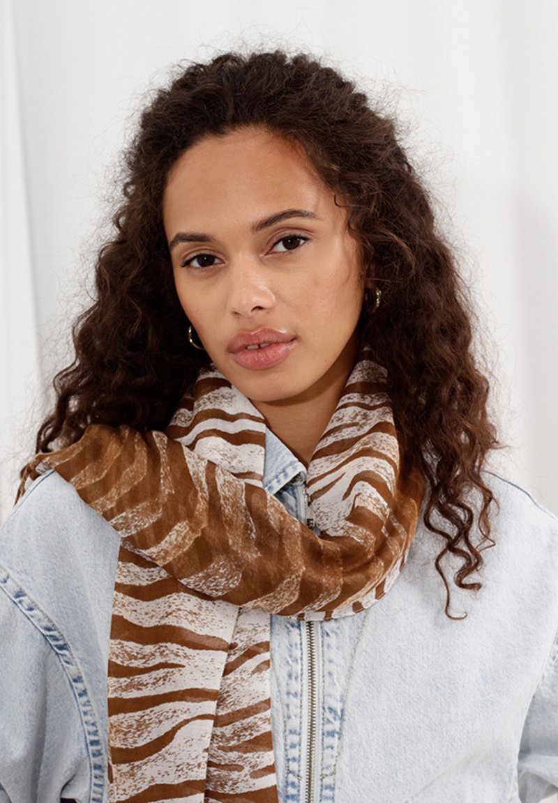 Codello ULTRASOFTER TIGER-AUS NACHHALTIGER - Scarf - braun/brown - Zalando