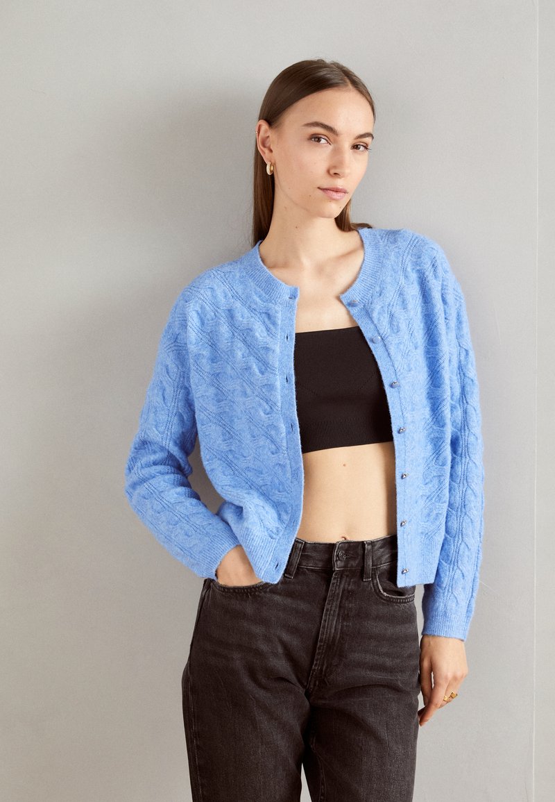 Lindex CARDIGAN NOVA - Kardigan - blue/modrá - Zalando.cz