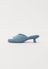 Tommy Jeans NOHO - Ciabattine con tacco - blue denim/blu denim - Zalando.it