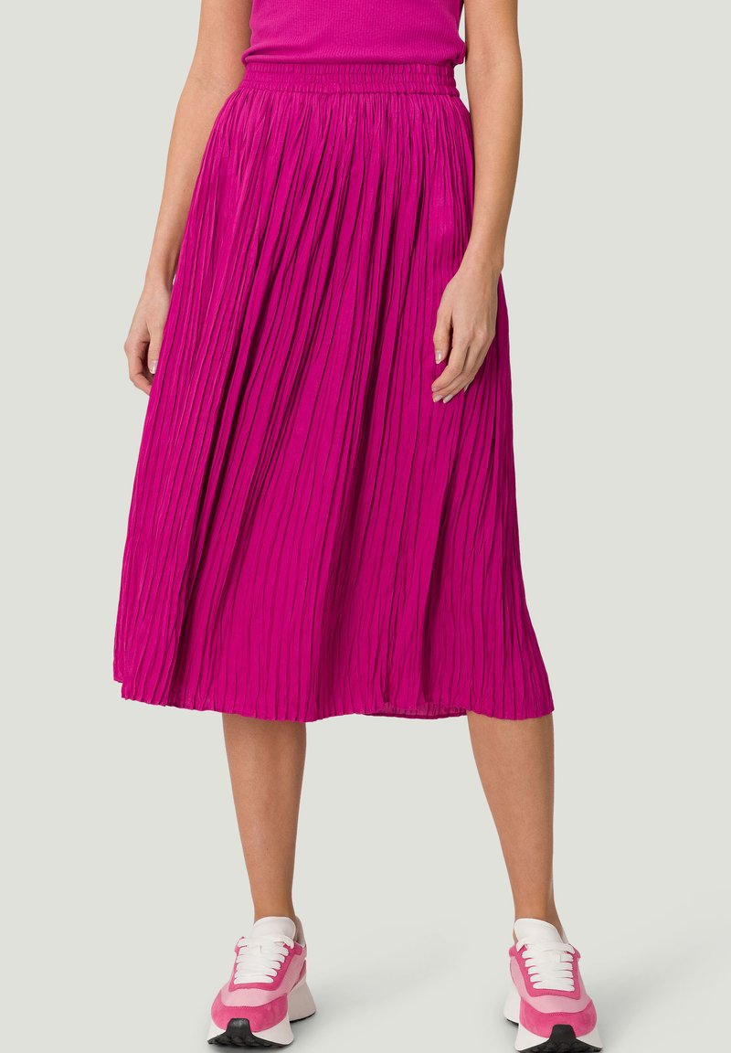 zero MIT FALTEN - A-lijn rok - fuchsia red/donkerroze - Zalando.be