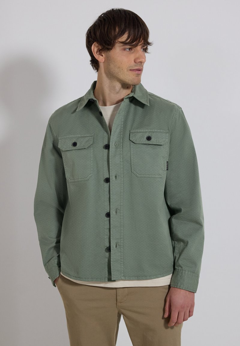 Street One MEN DYE OVER - Summer jacket - grün/light green - Zalando