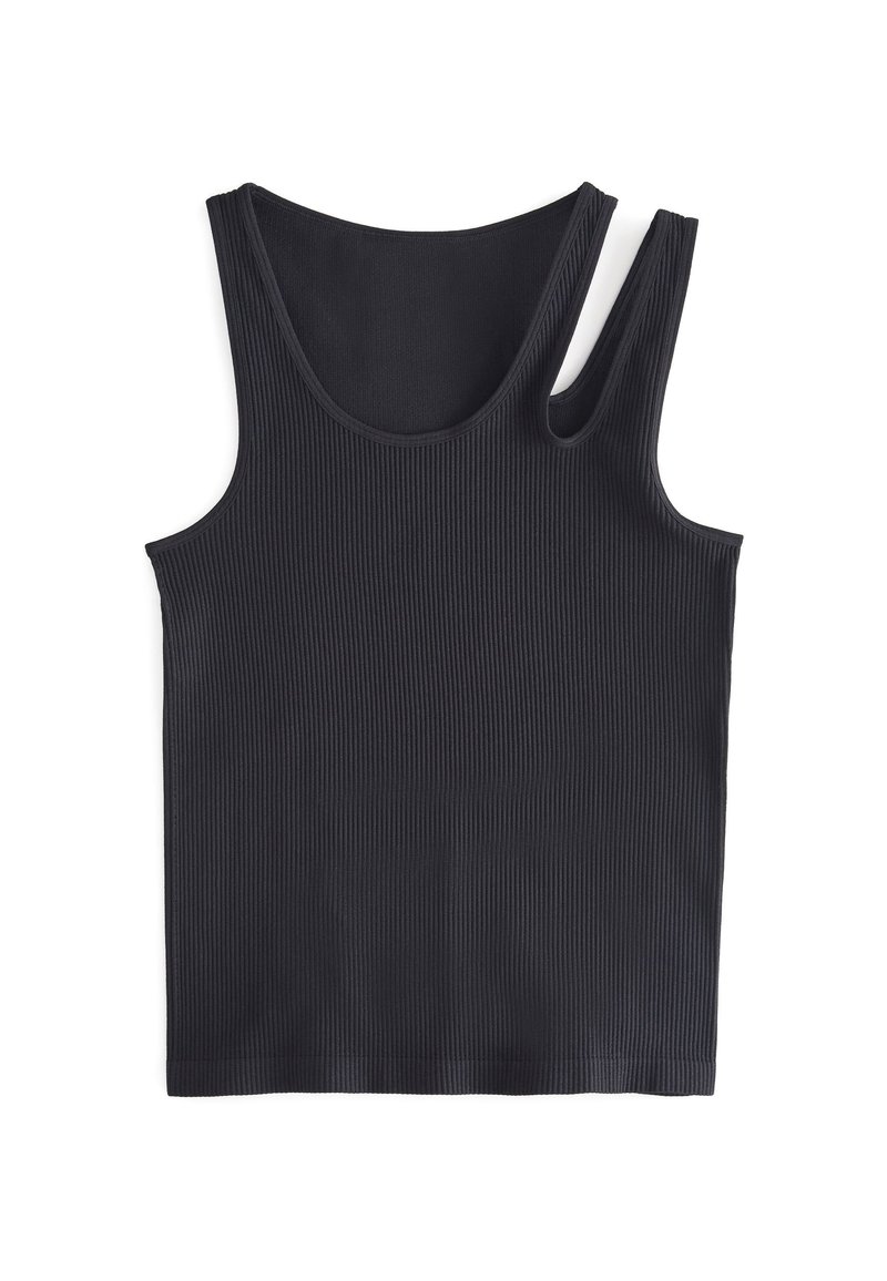 Next SEAMFREE CUT OUT STRAP DETAIL VEST - Top - black/schwarz - Zalando.de