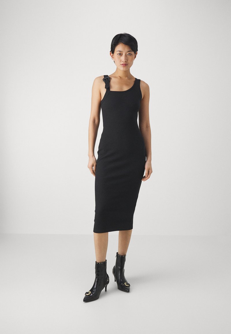 Versace Jeans Couture BUCKLE - Jumper dress - black - Zalando.co.uk