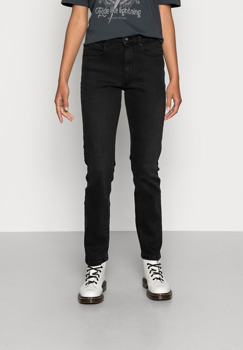 Pepe Jeans VIOLET - Slim fit -farkut - XF1/musta denim - Zalando.fi