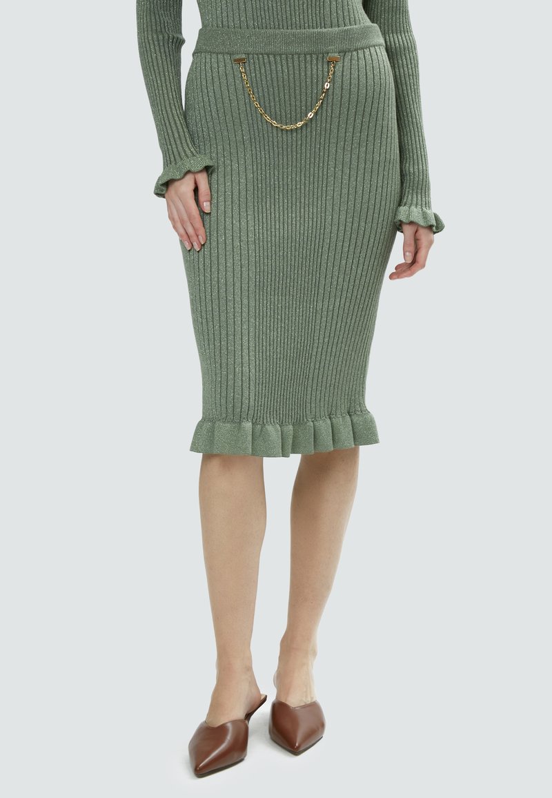 INFLUENCER Pencil skirt - sage/grøn - Zalando.dk
