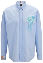 BOSS LAMBEY EC - Hemd - open blue/dunkelblau - Zalando.de