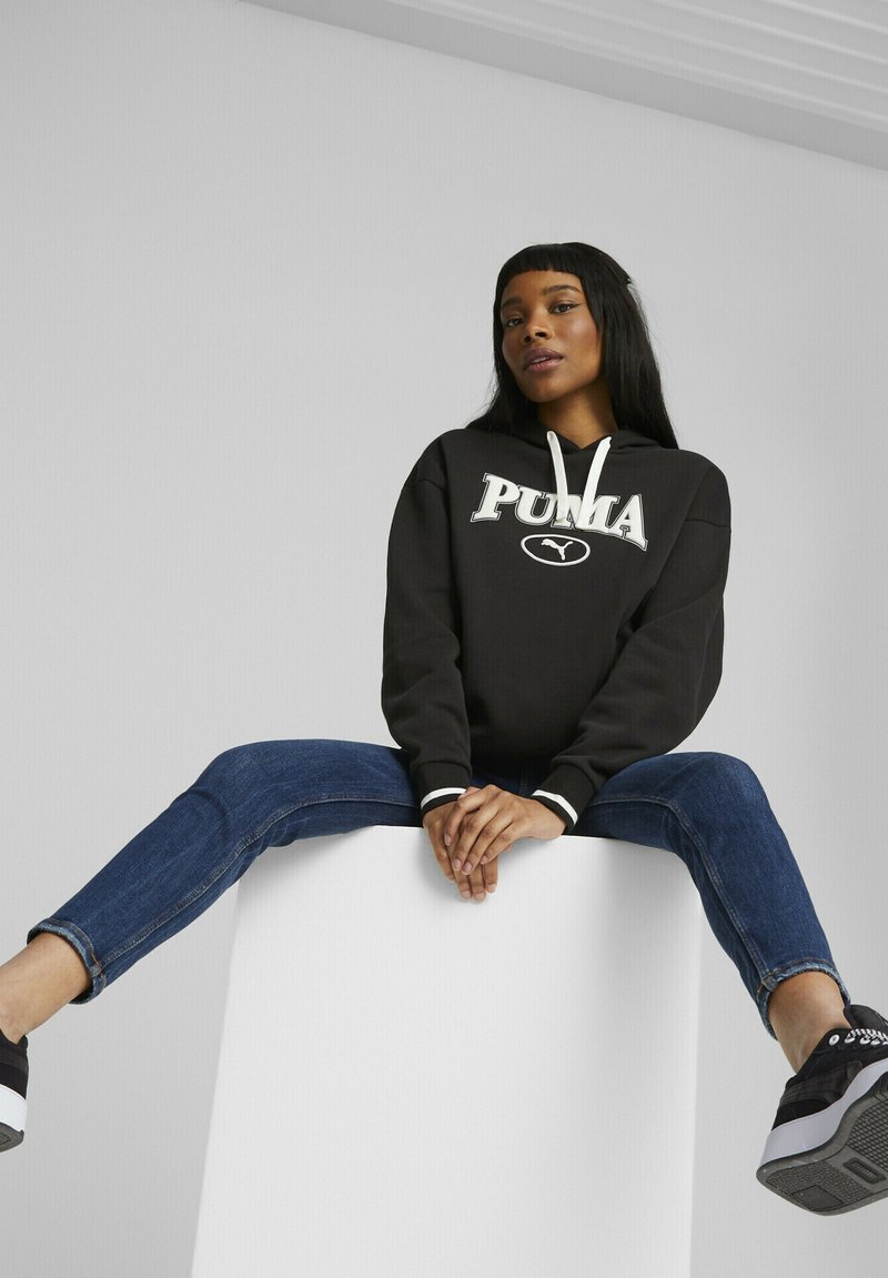 Puma SQUAD - Mikina s kapucňou - black/čierna - Zalando.sk