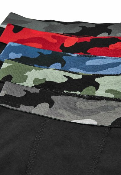 Next TRUNKS 5 PACK - Culotte - black camouflage waistband/negro ...