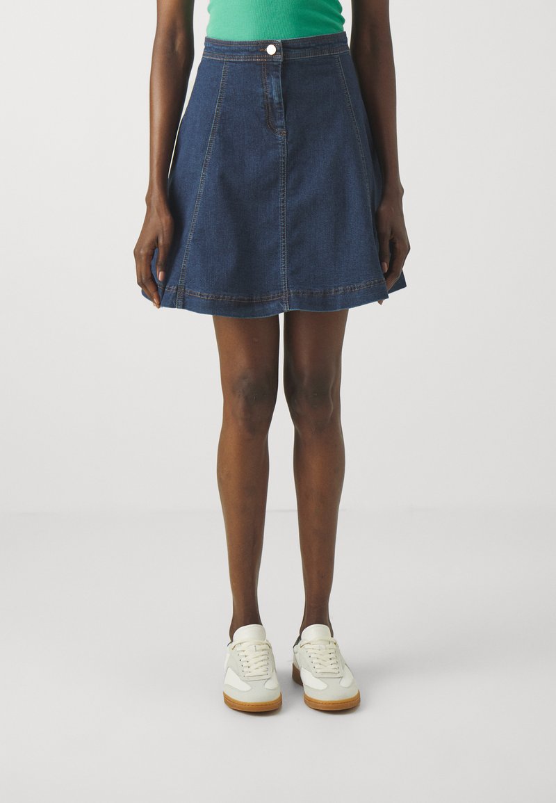 iBlues ZAZA - Denim skirt - blue/blue - Zalando.co.uk