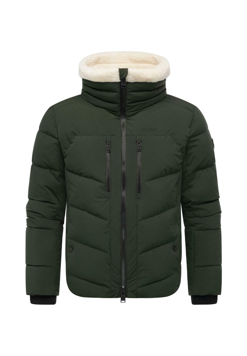 STONE HARBOUR ANSELLO - Winter jacket - dark olive/olive - Zalando.co.uk