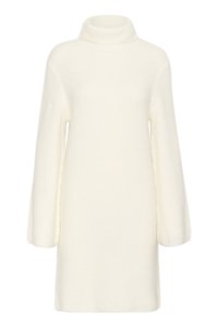 Gestuz ALPHA ROLLNECK DRESS - Robe pull - egret/écru - ZALANDO.FR