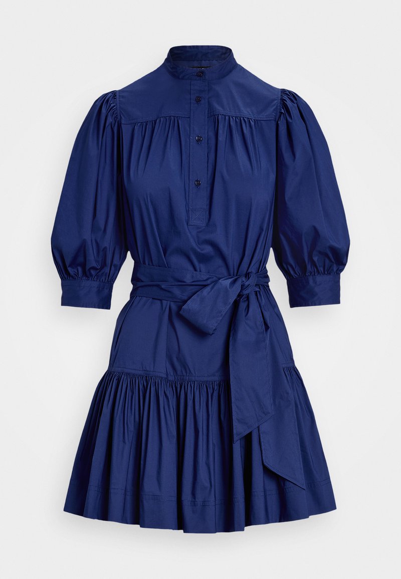 Lauren Ralph Lauren PEHTRAH SHORT SLEEVE DAY DRESS - Robe chemise - blue yacht/bleu - ZALANDO.FR
