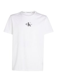 Calvin Klein Jeans MONOLOGO REGULAR TEE - T-shirt imprimé - bright white/blanc - ZALANDO.FR