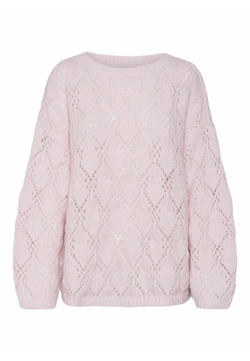 Vero Moda STAR LS BOATNECK LONG GA EXC - Strickpullover - rose shadow/rosa - Zalando.de