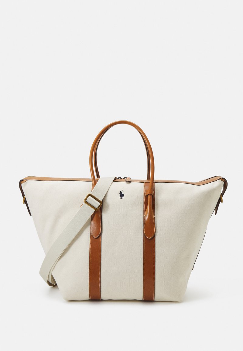 Polo Ralph Lauren TOTE EXTRA LARGE - Tote bag - natural/cuoio/beige ...