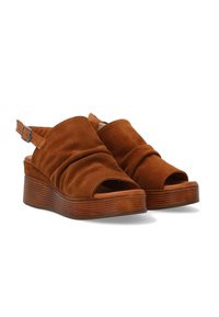 VENEZIA WEDGE SANDALS - Sandale s platformom - brown/smeđa - Zalando.hr