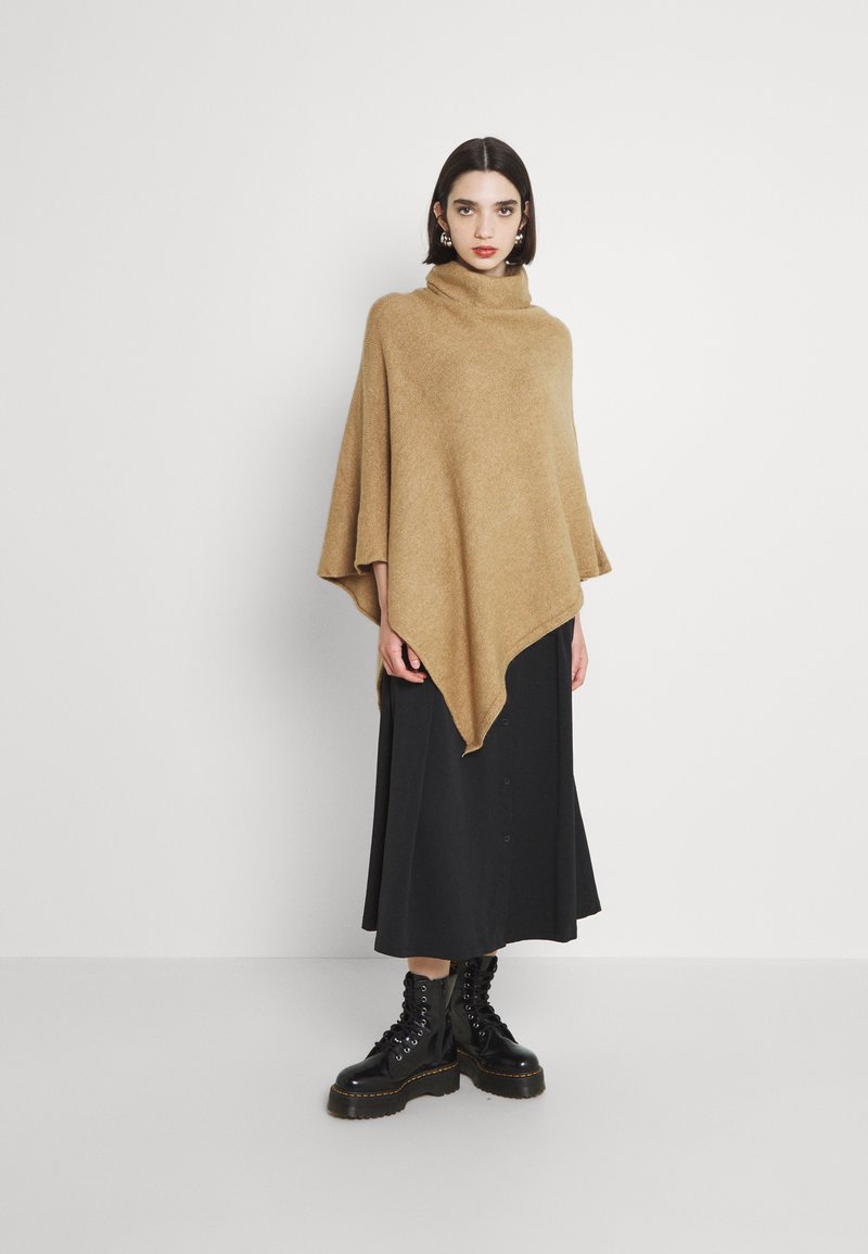 ONLY ONLELONA PONCHO - Poncho - toasted coconut/melange/tierra - Zalando.es