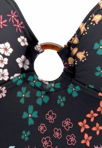 s.Oliver TANKINI - Bikini-Top - schwarz bedruckt/mehrfarbig - Zalando