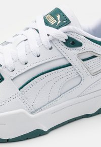 Puma SLIPSTREAM JR UNISEX - Trainers - white/varsity green/white ...