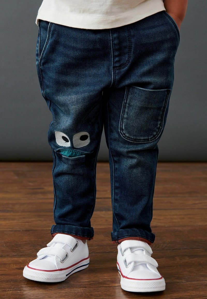Next WAIST MONSTER CHARACTER - Jean boyfriend - dark wash blue/bleu ...