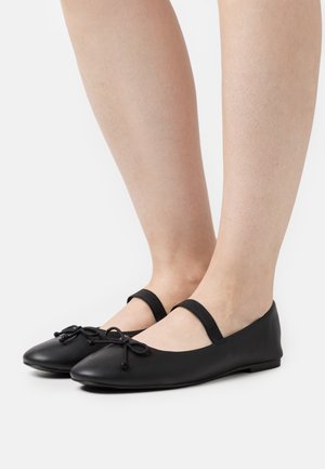 Anna Field Wide Fit Ankle strap ballet pumps - black - Zalando.co.uk