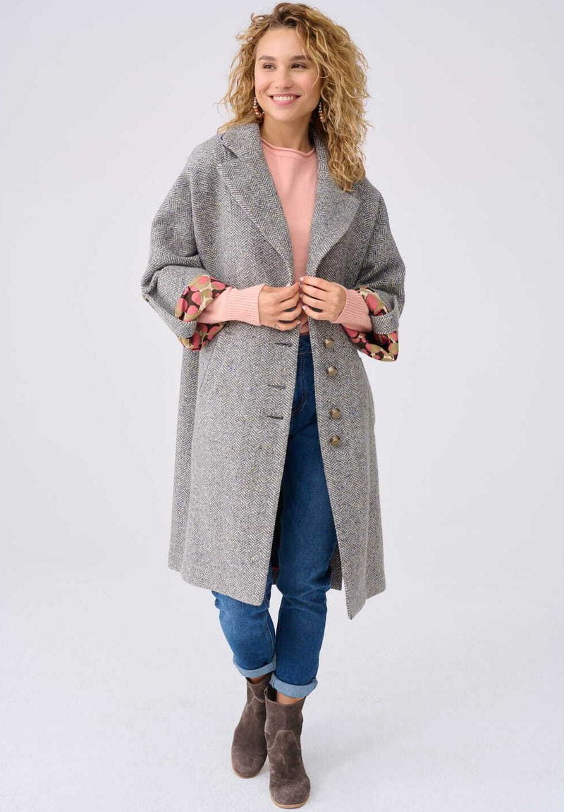 blue shadow ALHAMBRA BS JODEŁKA W1 - Classic coat - grey/green - Zalando