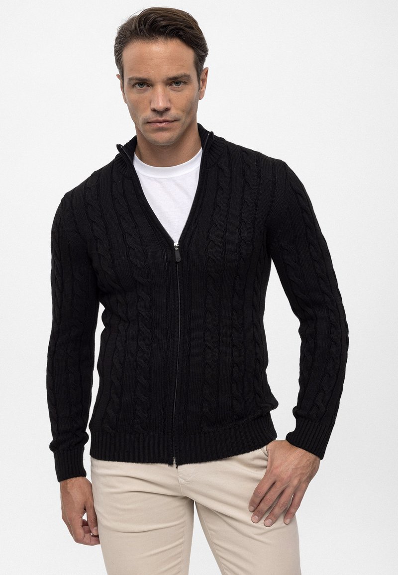 Felix Hardy FULL ZIPPER - Gilet - black/noir - ZALANDO.FR