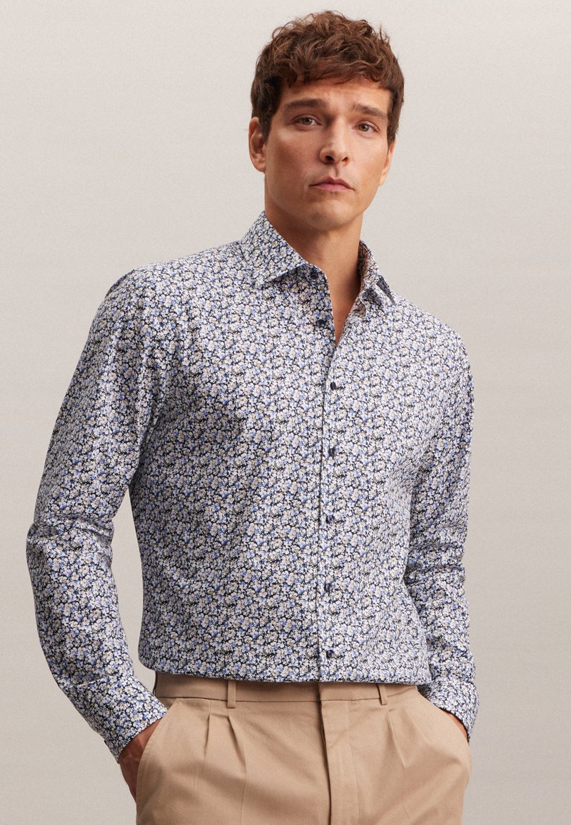 Seidensticker SHAPED - Shirt - brown/sand - Zalando
