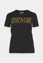 Versace Jeans Couture Majica kratkih rukava s printom - black/gold/crno - Zalando.hr