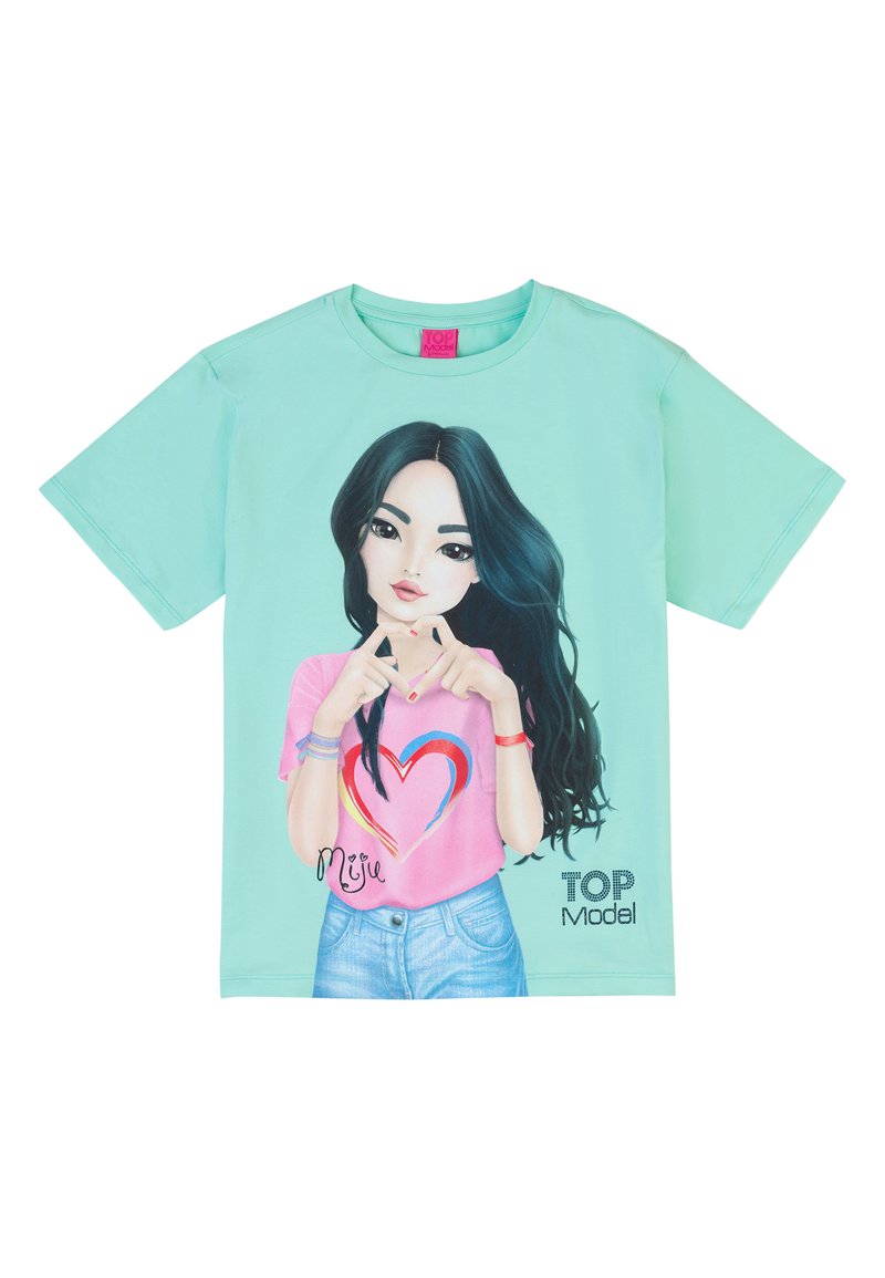 TOP Model Print T-shirt - brook green/green - Zalando.de