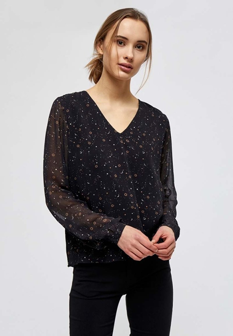 Minus Bluse - moon print/schwarz - Zalando.ch