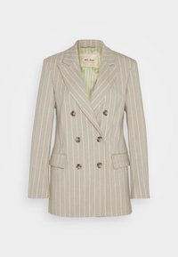 Mos Mosh STRIPE BLAZER - Kurzmantel - roasted cashew/cognac - Zalando.de