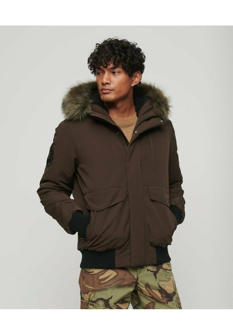 Superdry EVEREST - Winter jacket - java brown/brown - Zalando.de
