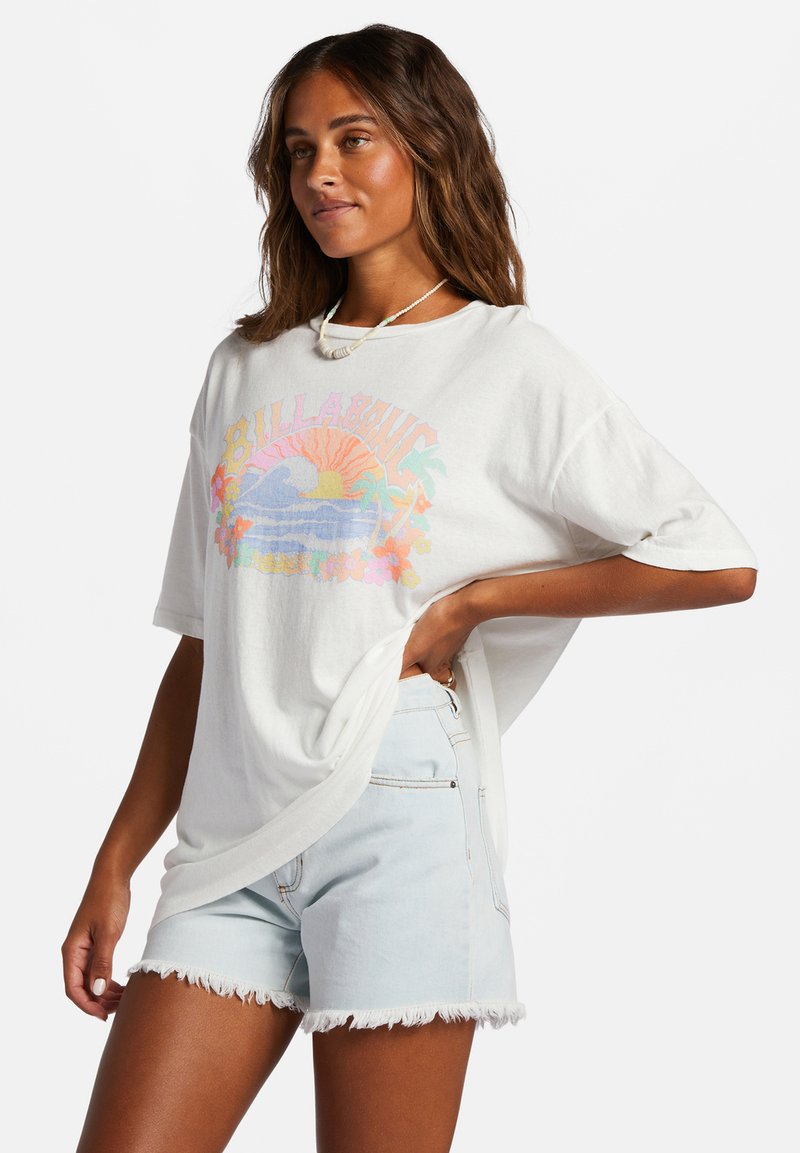 Billabong SALTY TOUR - Print T-shirt - salt crystal/white - Zalando.co.uk