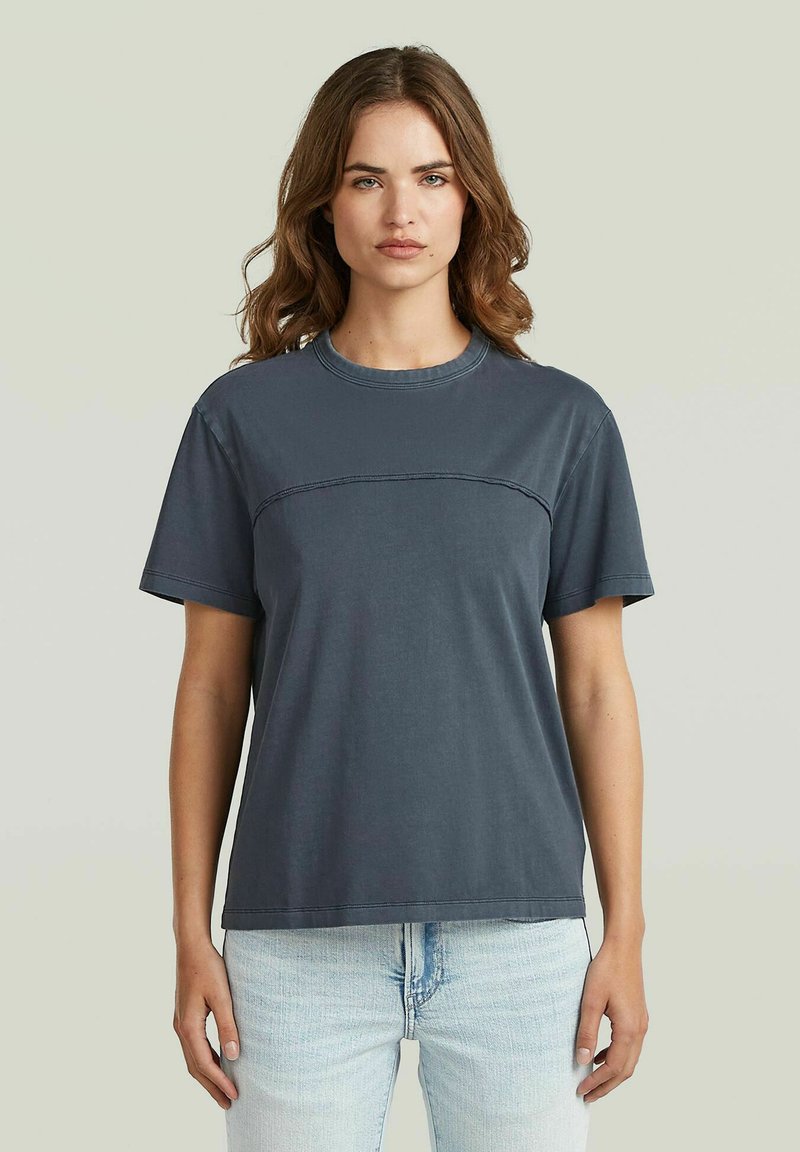 G-STAR WASHED SEAM T-SHIRT - T-Shirt basic - salute gd/dunkelgrau - Zalando