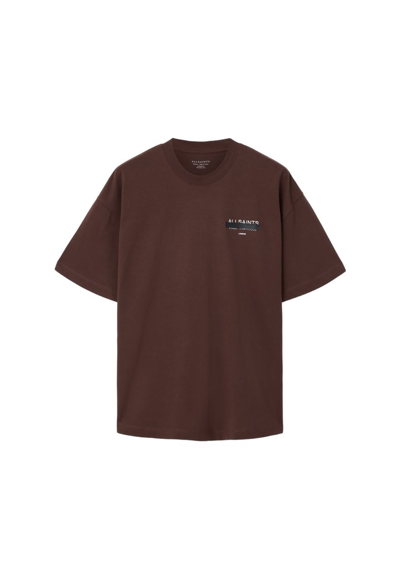 AllSaints REDACT CREW - T-shirts print - bitter brown/brun - Zalando.dk