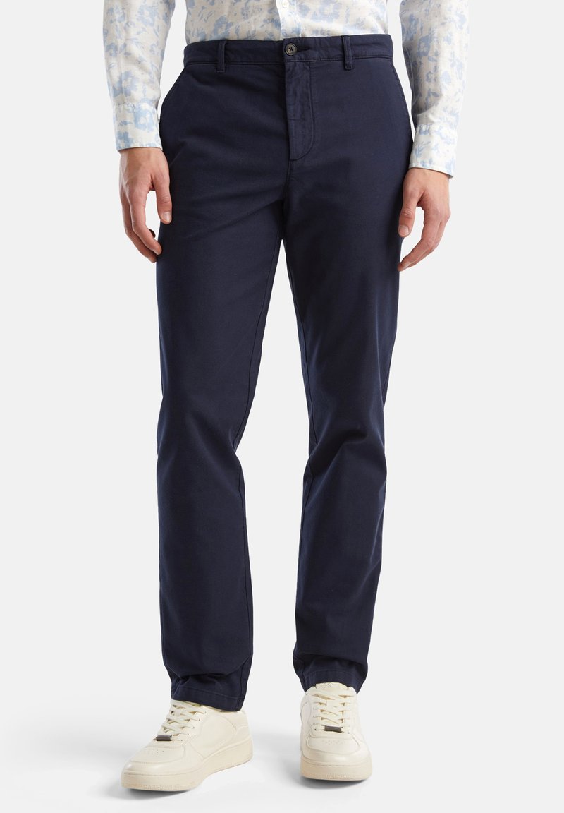 United Colors of Benetton SLIM FIT - Chino - blue/bleu - ZALANDO.FR